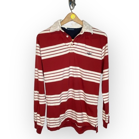 Dockers | Shirts & Tops | Vintage Y2k Dockers Striped Rugby Style Polo ...